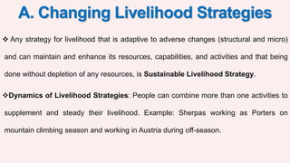 Changing Livelihood Strategies Changing Labour Market Prospects | PPT