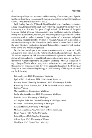 Goals Goal Structures And Patterns Of Adaptive Learning Carol Midgley | PDF