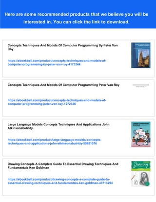 Concepts Techniques And Models Of Computer Programming Peter Vanroy ...