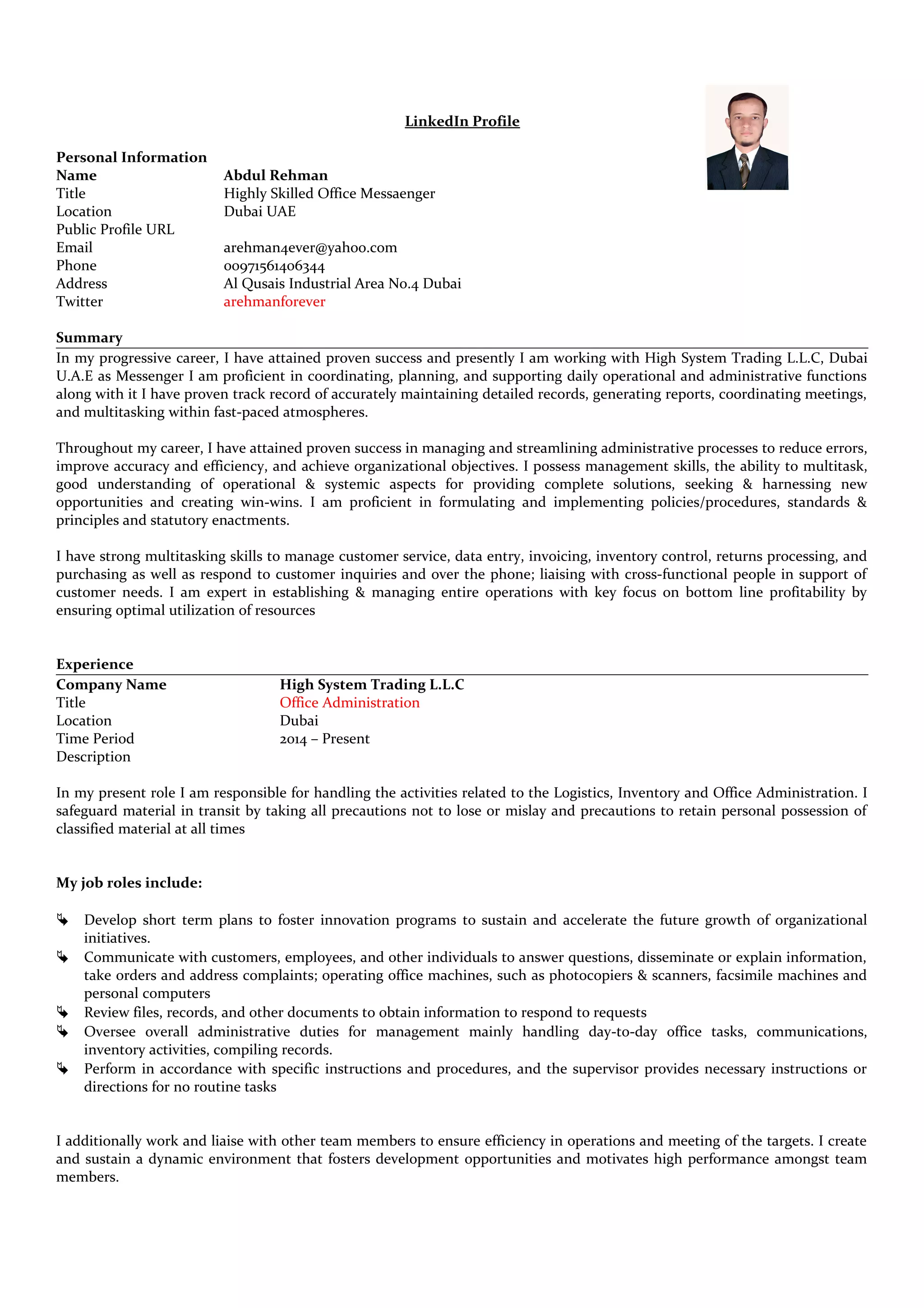 Abdul Rehman Linkedin | PDF Abdul Rehman Linkedin | PDF