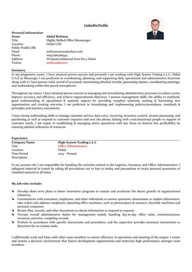 Abdul Rehman Linkedin Pdf