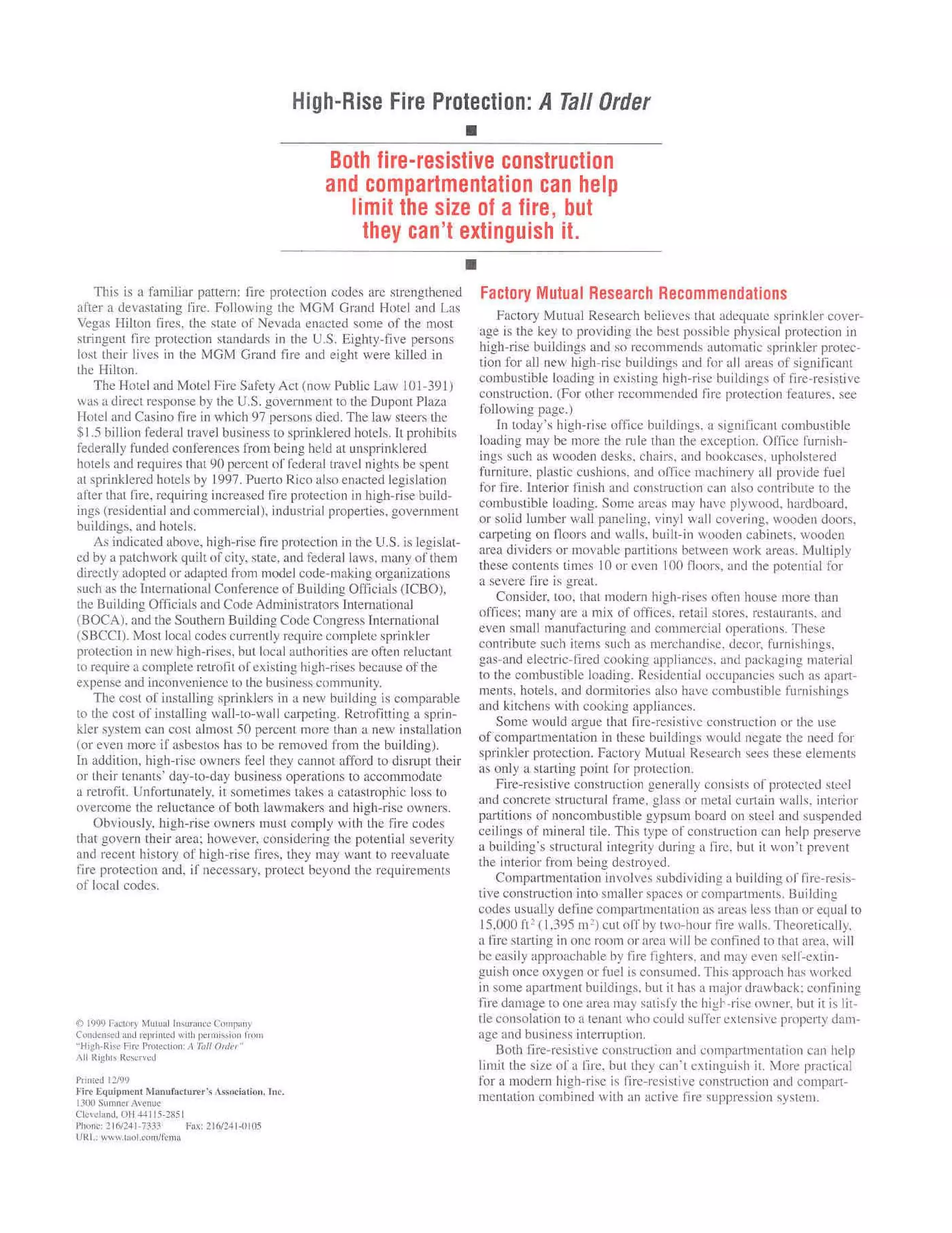 2829 High Rise Fire Protection: A Tall Order | PDF | Civil Engineering ...