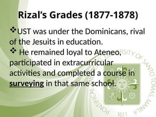 282969563-rizal-in-ust-final-pptx.6600pptx | PPTX
