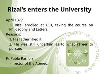 282969563-rizal-in-ust-final-pptx.6600pptx | PPTX