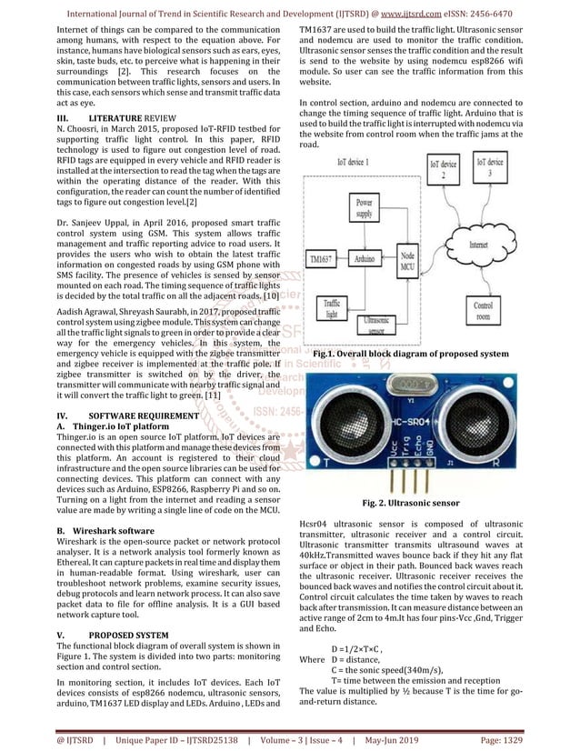Traffic Monitoring and Control System Using IoT | PDF