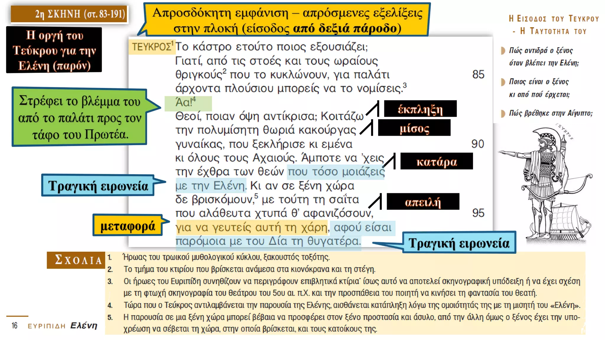 Ευριπίδη Ελένη, Πρόλογος, 2η σκηνή, στ. 83-191 | PDF