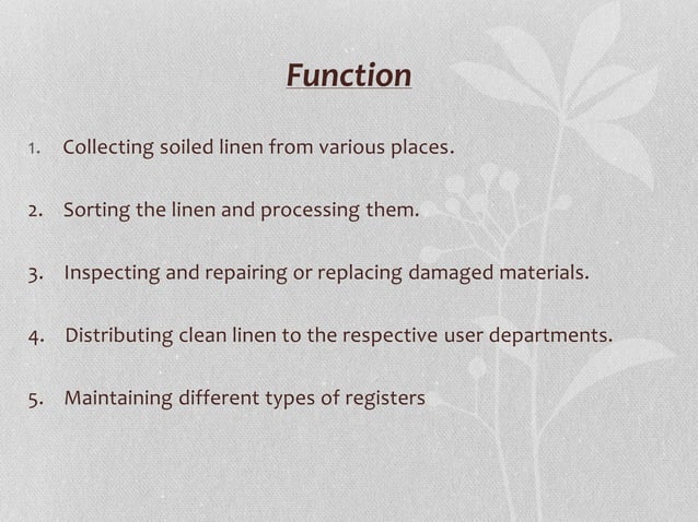 SOPs-and-Functions-of-Linen-and-Laundry-Dept.pptx | Home Appliances ...