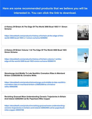 Britain 3000 Bc New Edition Rodney Castleden | PDF