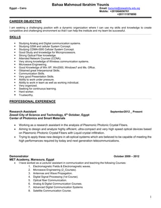 Bahaa_Younis_s_CV | PDF