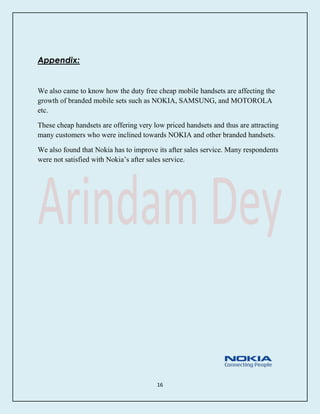 28332852 research-report-on-nokia | PDF