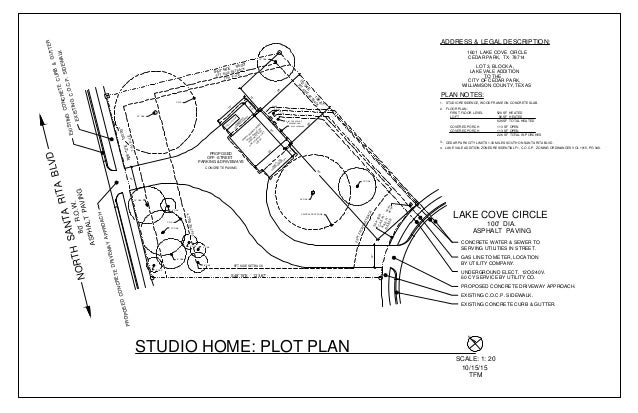 ARCH; STUDIO HOME, PLOT PLAN