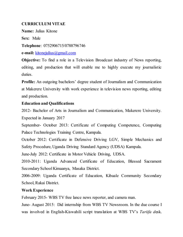 CURRICULUM VITAE | PDF