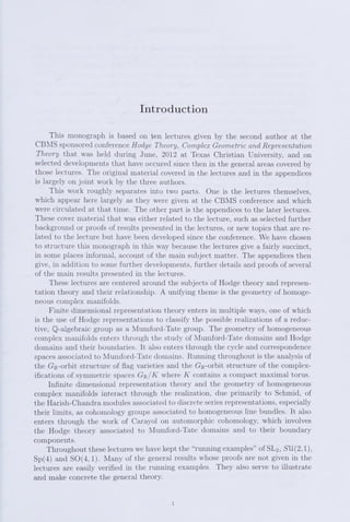 Hodge Theory Complex Geometry And Representation Theory Mark Green | PDF
