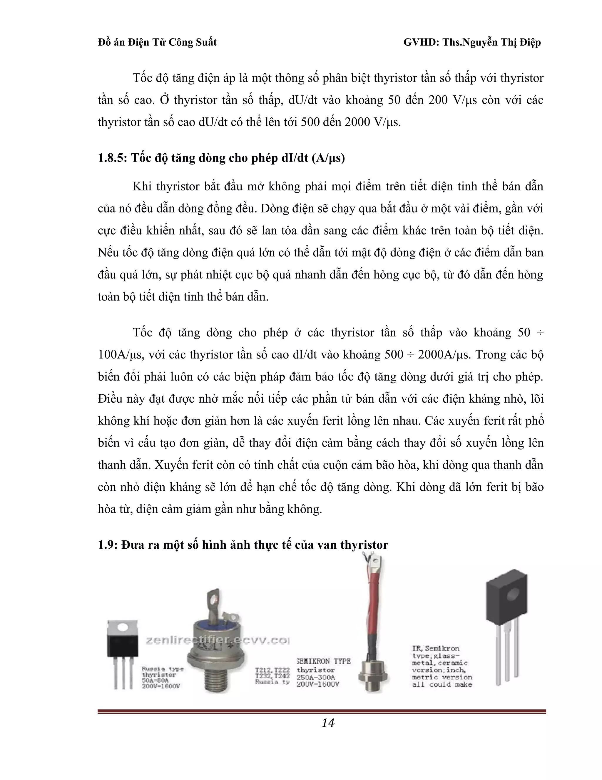 Đồ án điện tử công suất: Thiết kế bộ chỉnh lưu hình tia ba pha | PDF