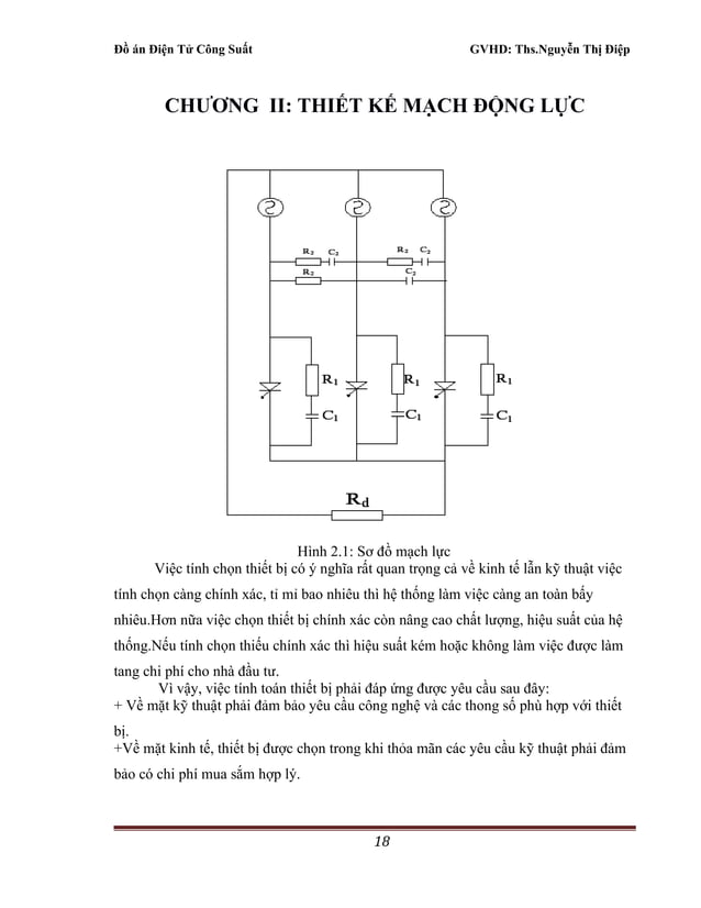 Đồ án điện tử công suất: Thiết kế bộ chỉnh lưu hình tia ba pha | PDF