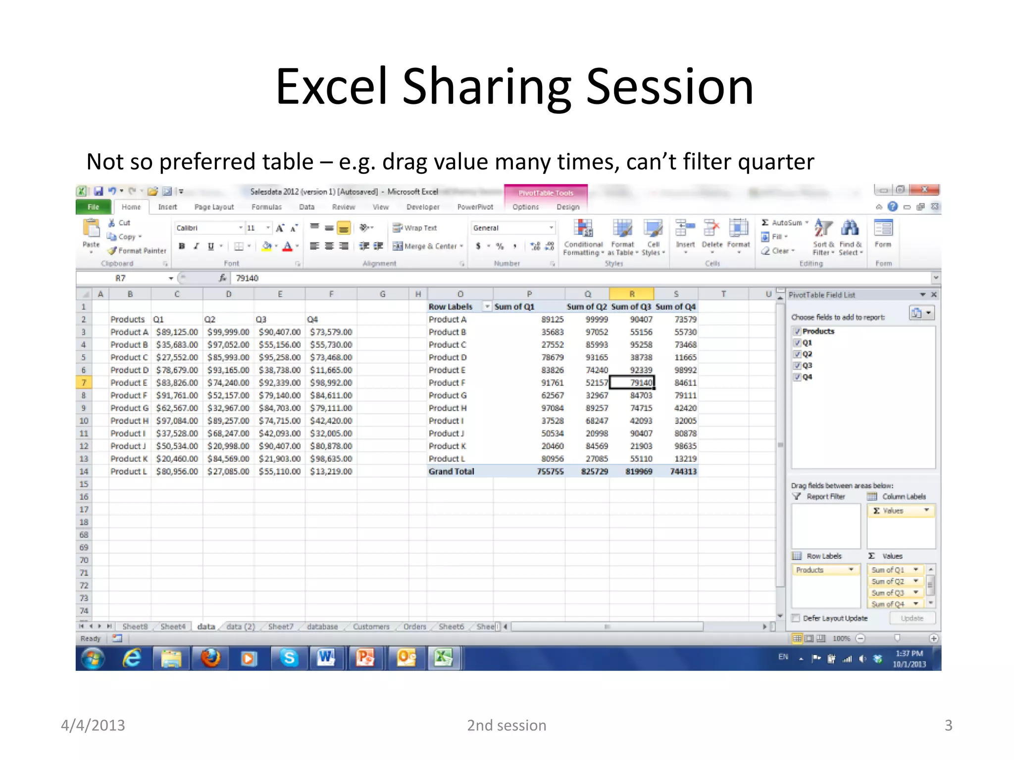 Excel Sharing Session 2 | PPT