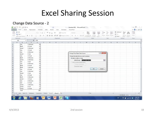 Excel Sharing Session 2 | PPT
