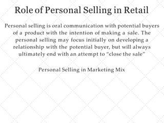 RetailSellingSkillsSession 1 - Introduction to Retail Selling Skills | PPTX