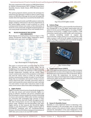 Monitoring of Forest Fire Detection System using ZigBee | PDF