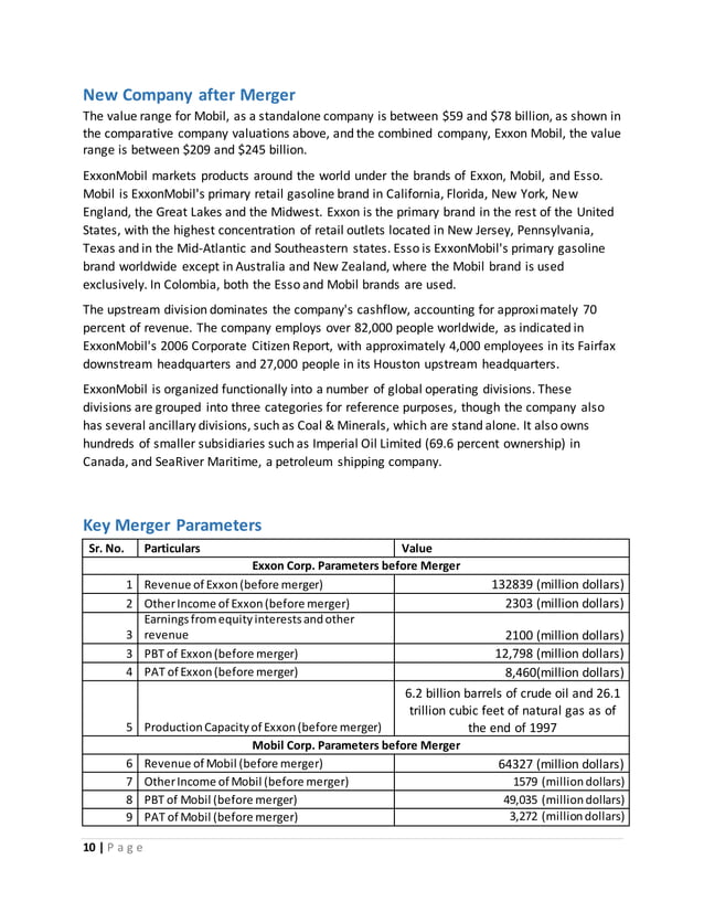 Merger of ExxonMobil Corporation v2 | DOCX
