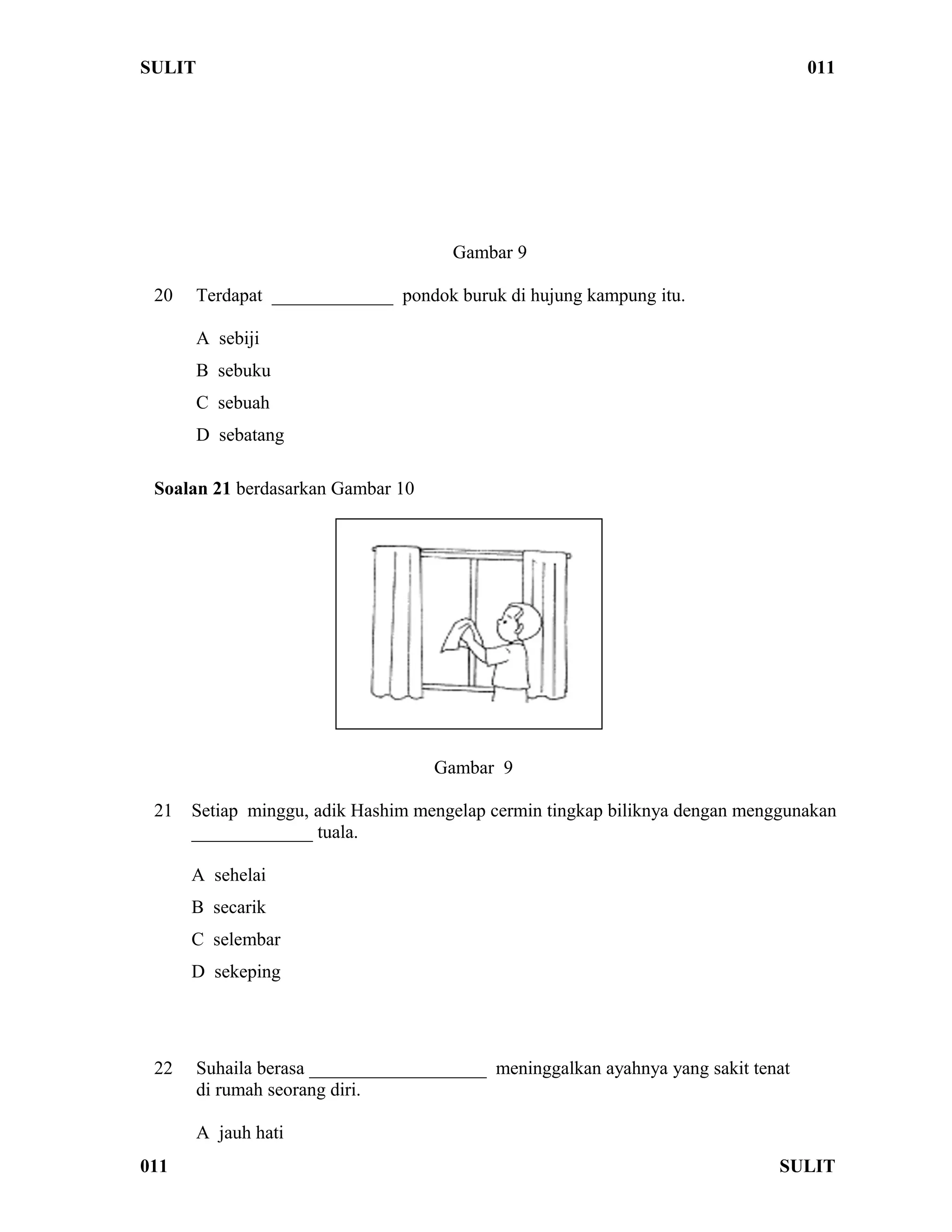 28443119 soalan-bm-bahasa-melayu-pemahaman-tahun-4 | DOC