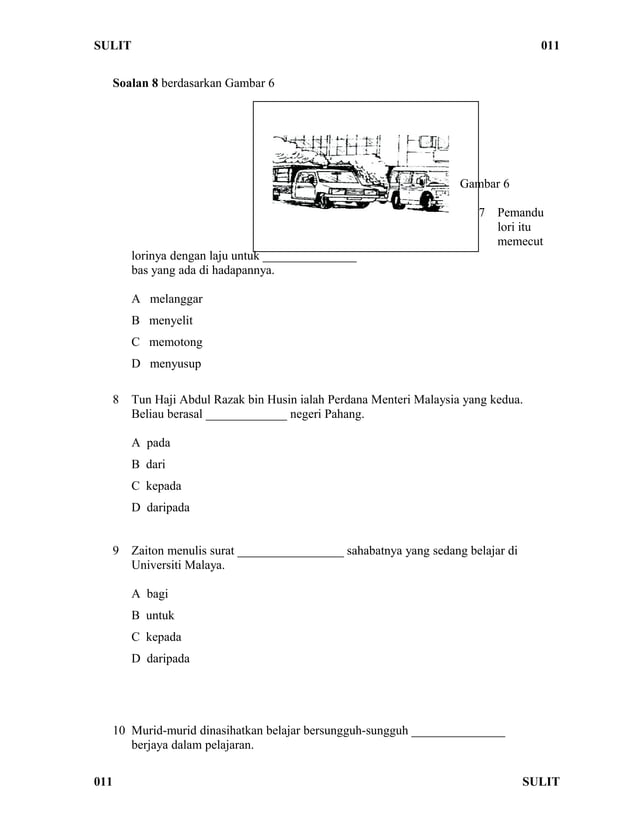 28443119 soalan-bm-bahasa-melayu-pemahaman-tahun-4 | DOC