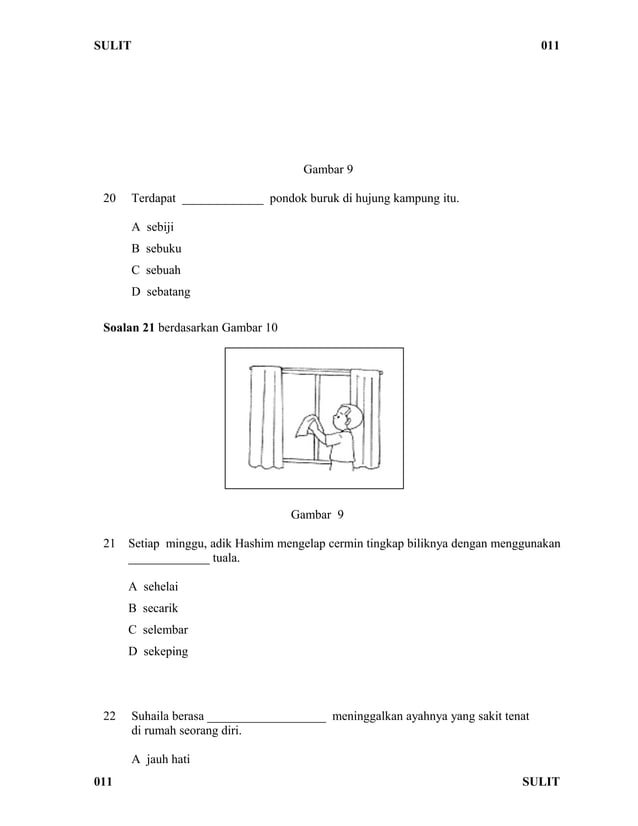 28443119 soalan-bm-bahasa-melayu-pemahaman-tahun-4 | DOC