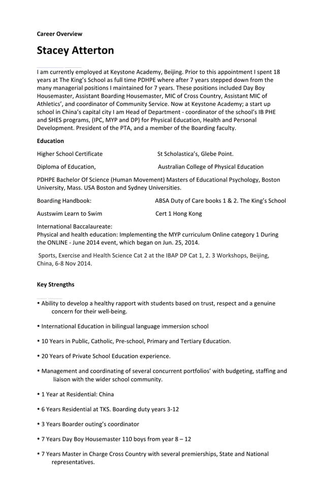 Stacey Resume | PDF