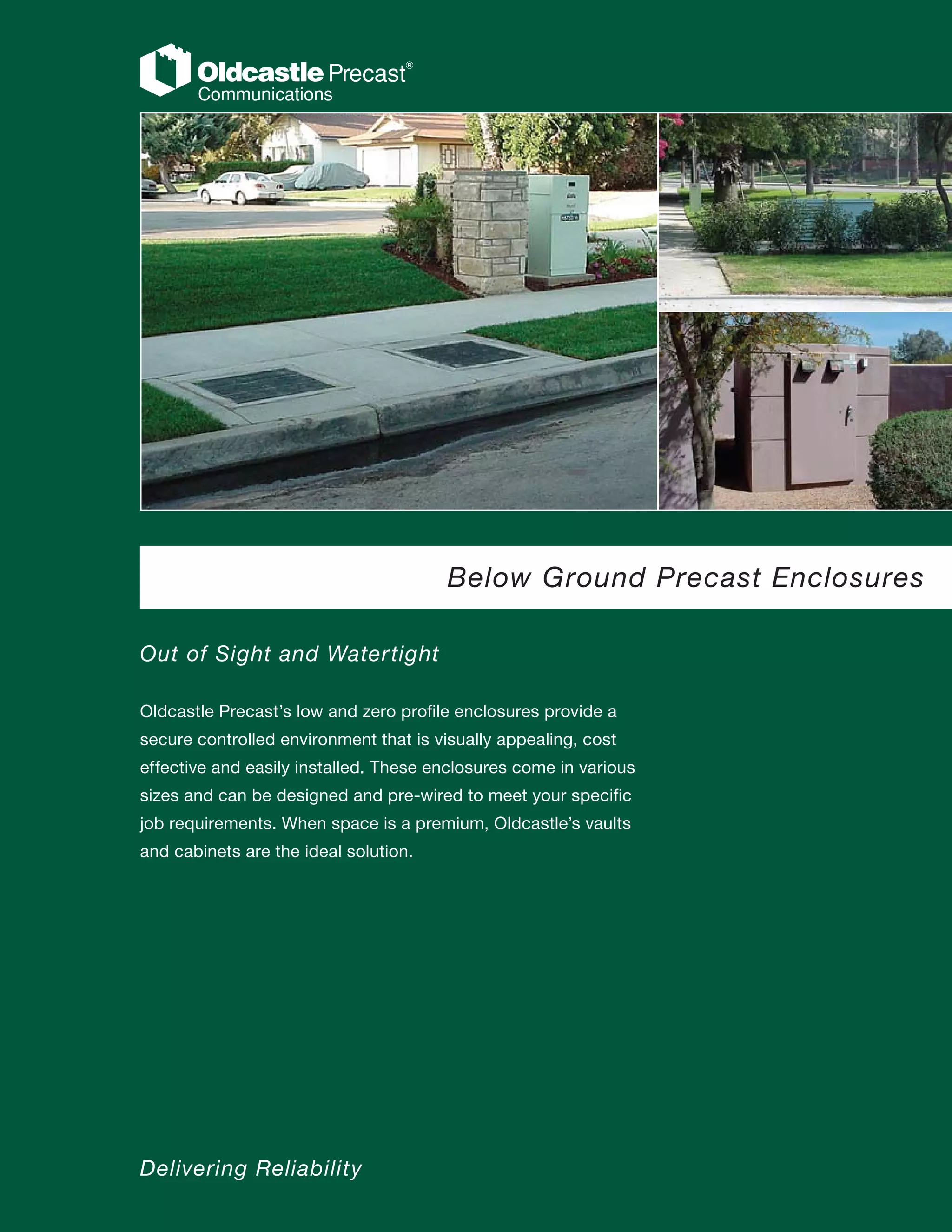 Below Ground Precast Enclosures | PDF