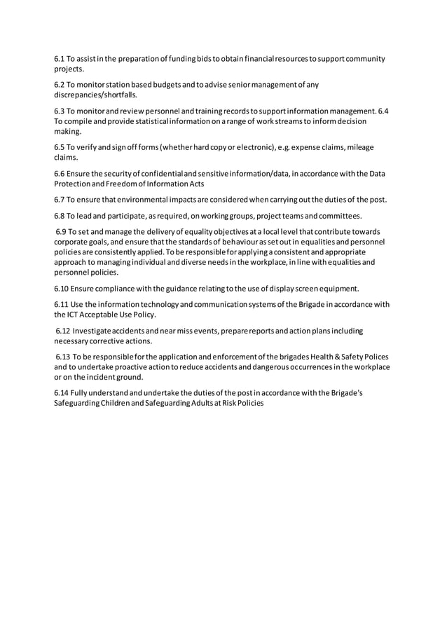 STATION MANAGER CORE DUTIES AND RESPONSIBILITIES | DOCX