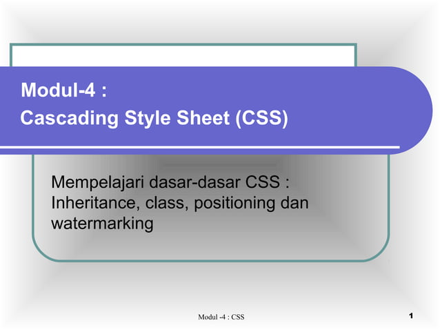 modul css1 | PPT