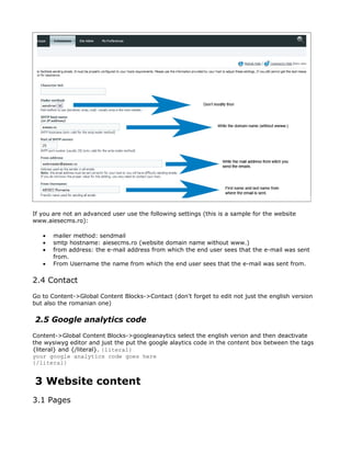 AIESEC CMS - User guide | DOC | Web Development | Internet