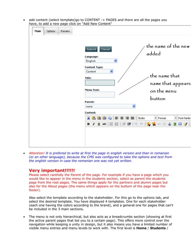 AIESEC CMS - User guide | PDF