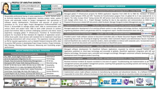 Amutha Sandra - 1 Page CV | PPT