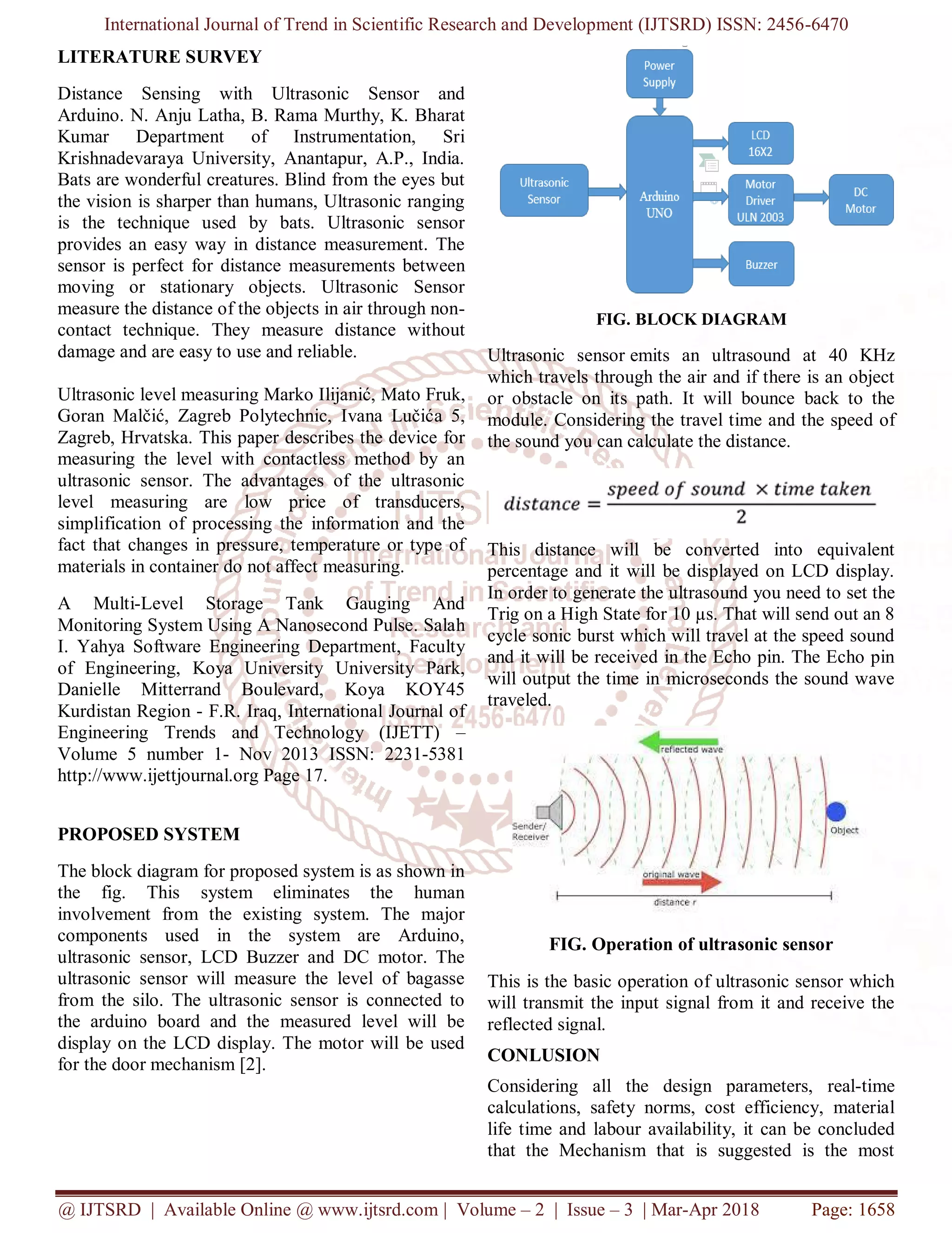 Bagasse Level Monitoring System | PDF