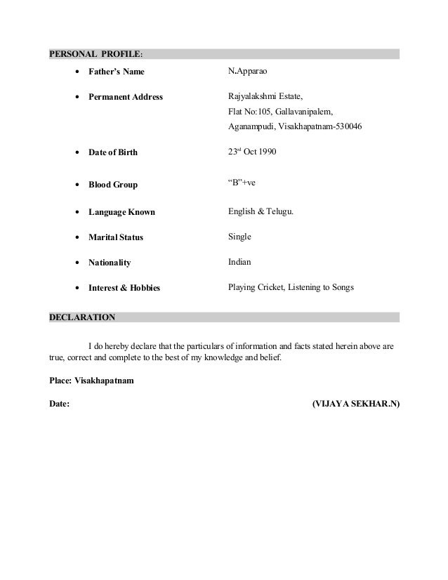 Vijaya Sekhar Safety Resume