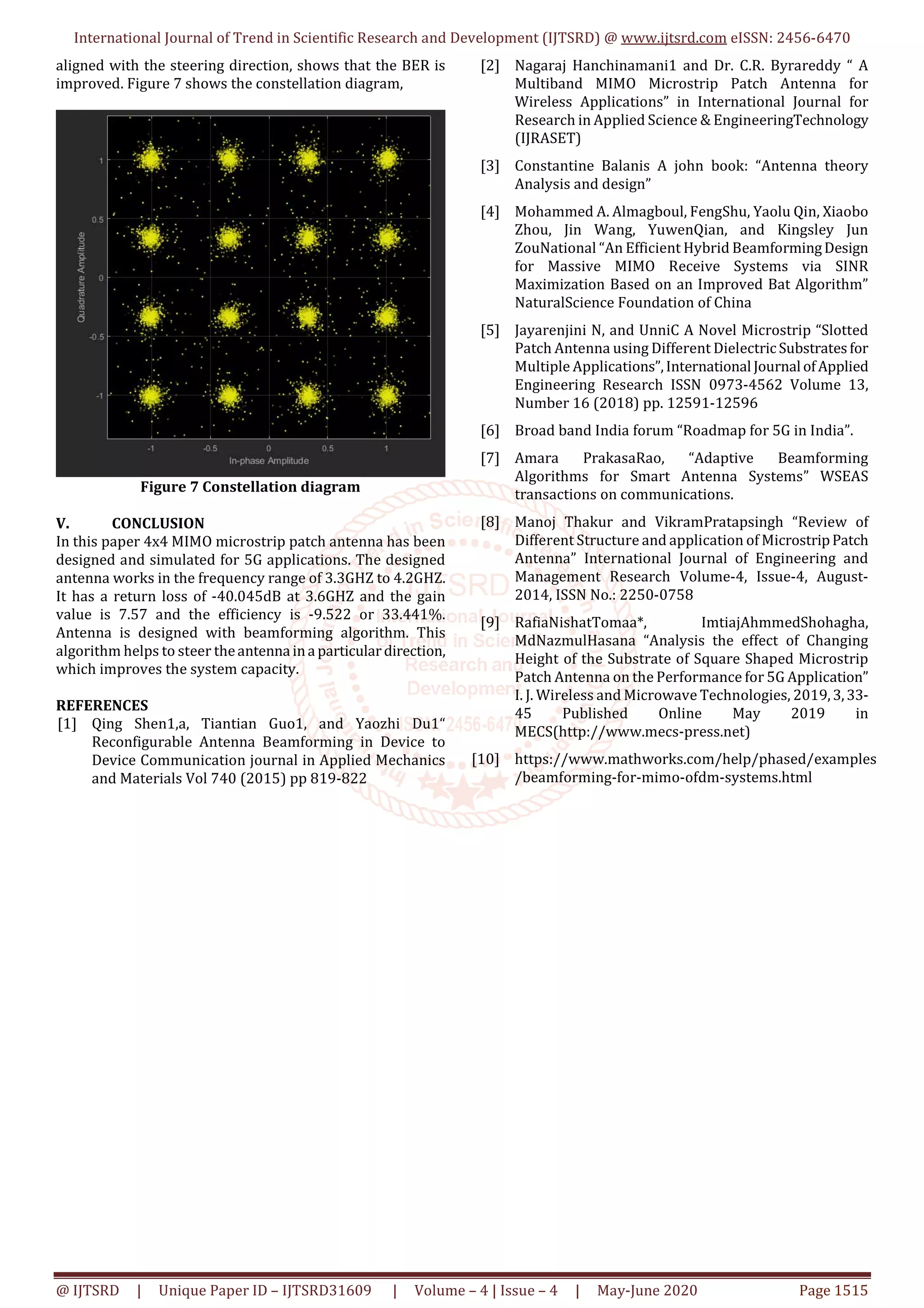 Design and Simulation of Smart Antenna for D2D Communication | PDF