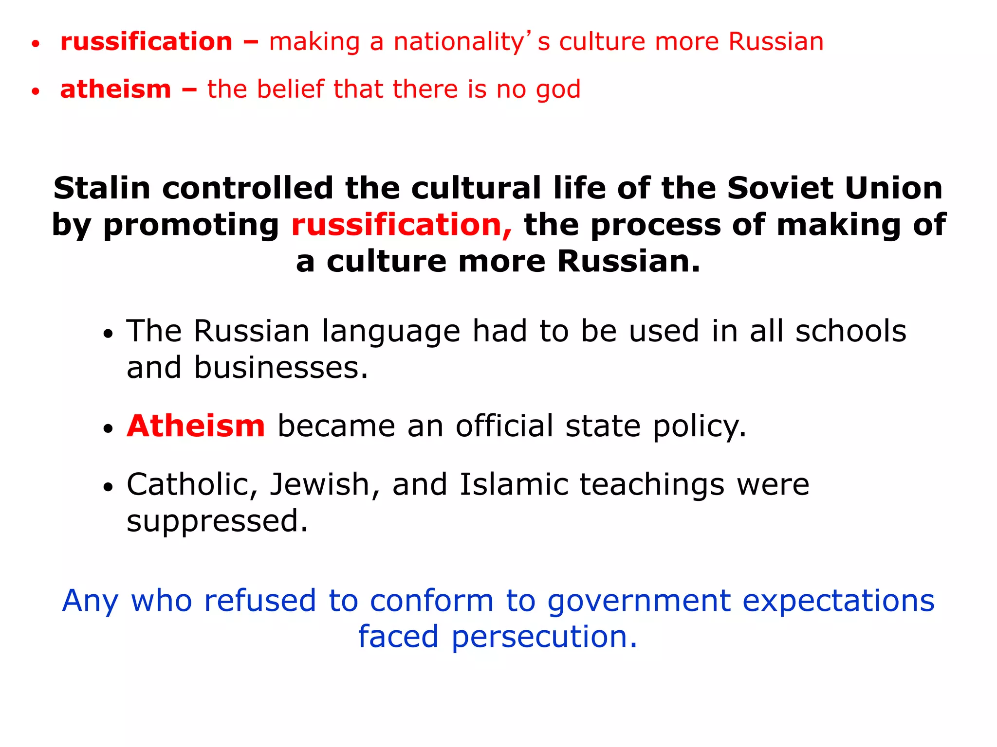 28 4 soviet union under stalin | PPT