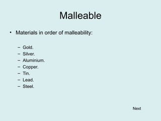 2850 20 unit 202 physical and mechanical properties of materials | PPT