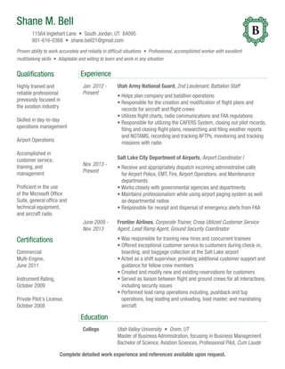 shane.bell.resume | PDF | Free Download