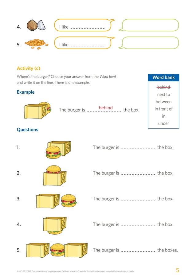 285128 yle-starters-worksheets /Hojas de ejercicio | PDF