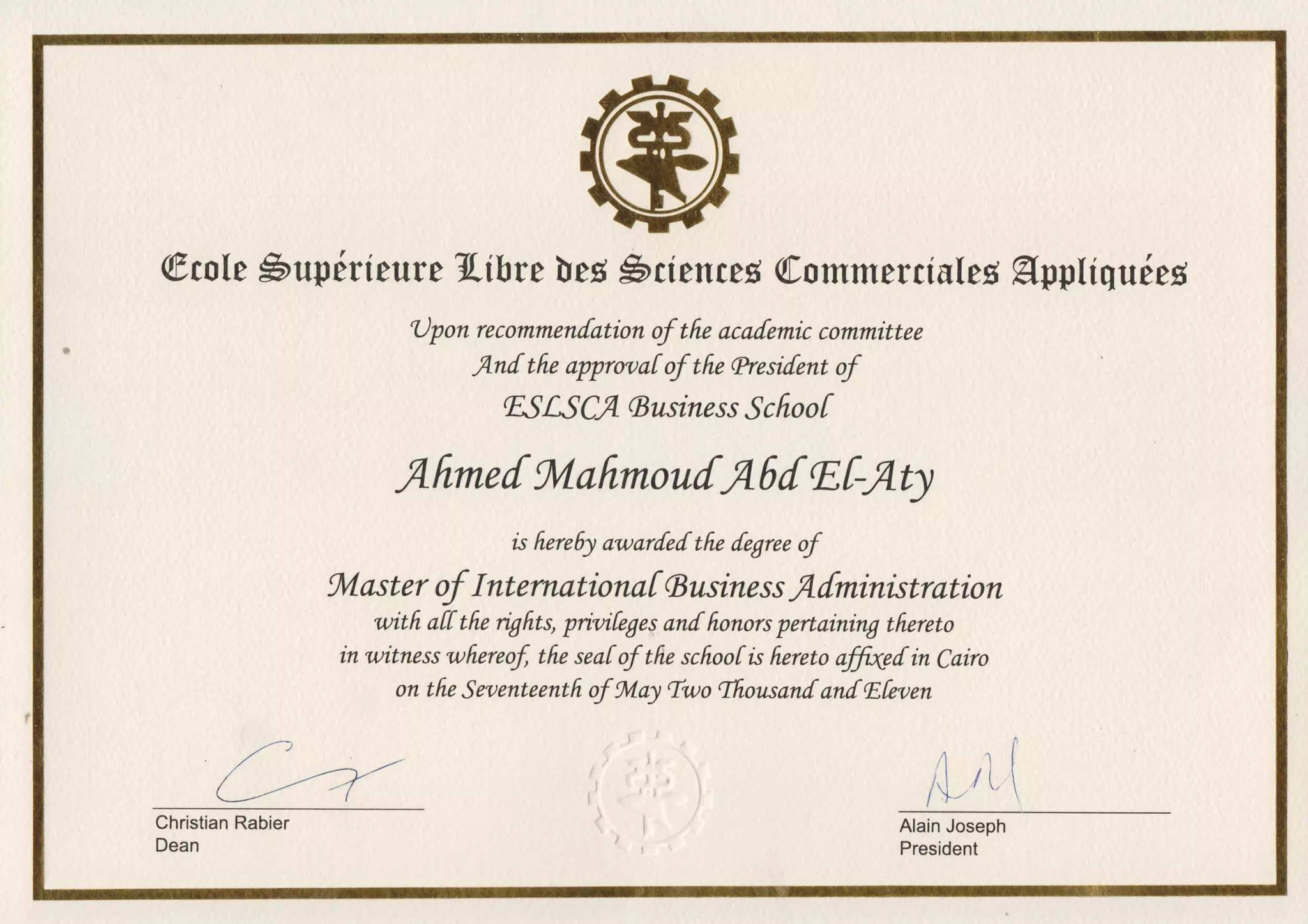 MBA Certificate | PPT