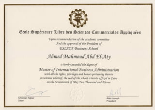 MBA Certificate | PPT