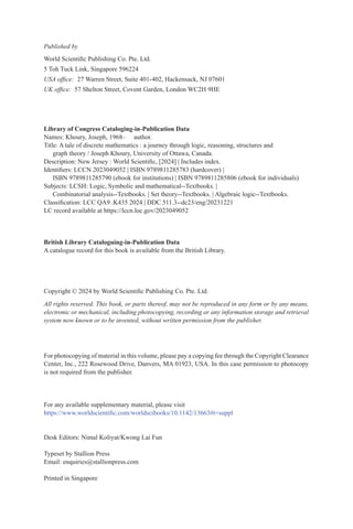 A Tale Of Discrete Mathematics A Journey Through Logic Reasoning ...