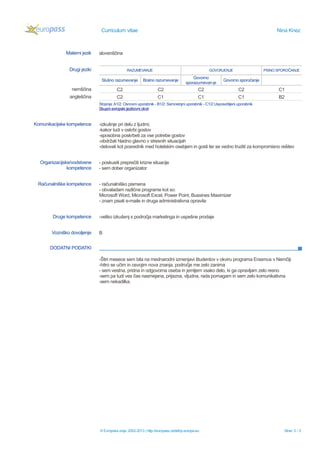 Europass-CV-2013 | PDF