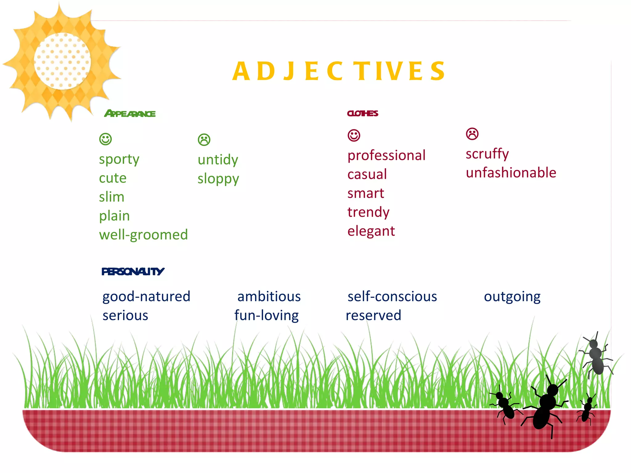 28537362 appearance-and-personality-adjectives-exercise | PPT