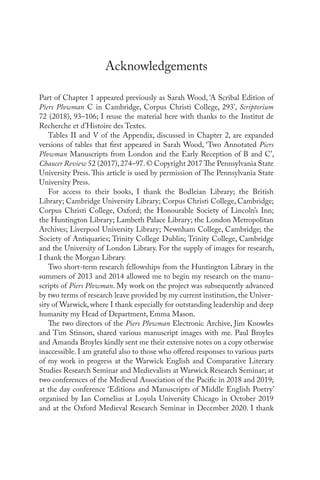 Piers Plowman And Its Manuscript Tradition Sarah Wood | PDF