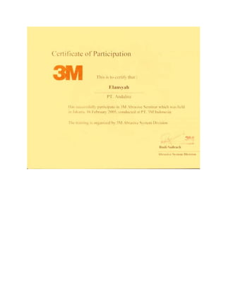 certificate 3M | PDF
