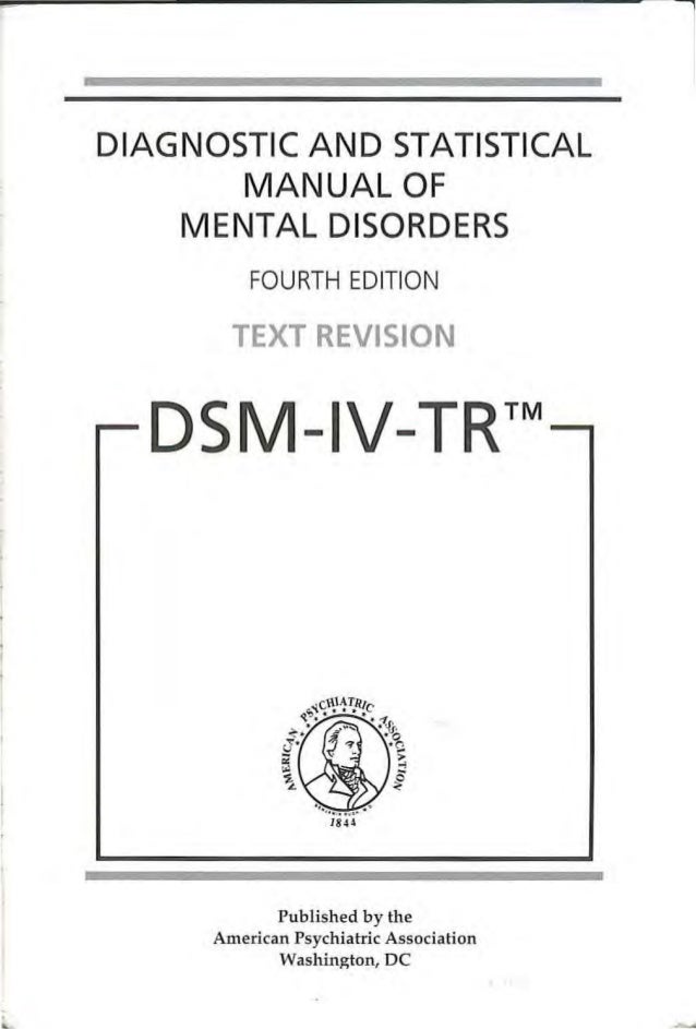28543941 dsm-iv-tr | PDF | Mental Health | Diseases and Conditions