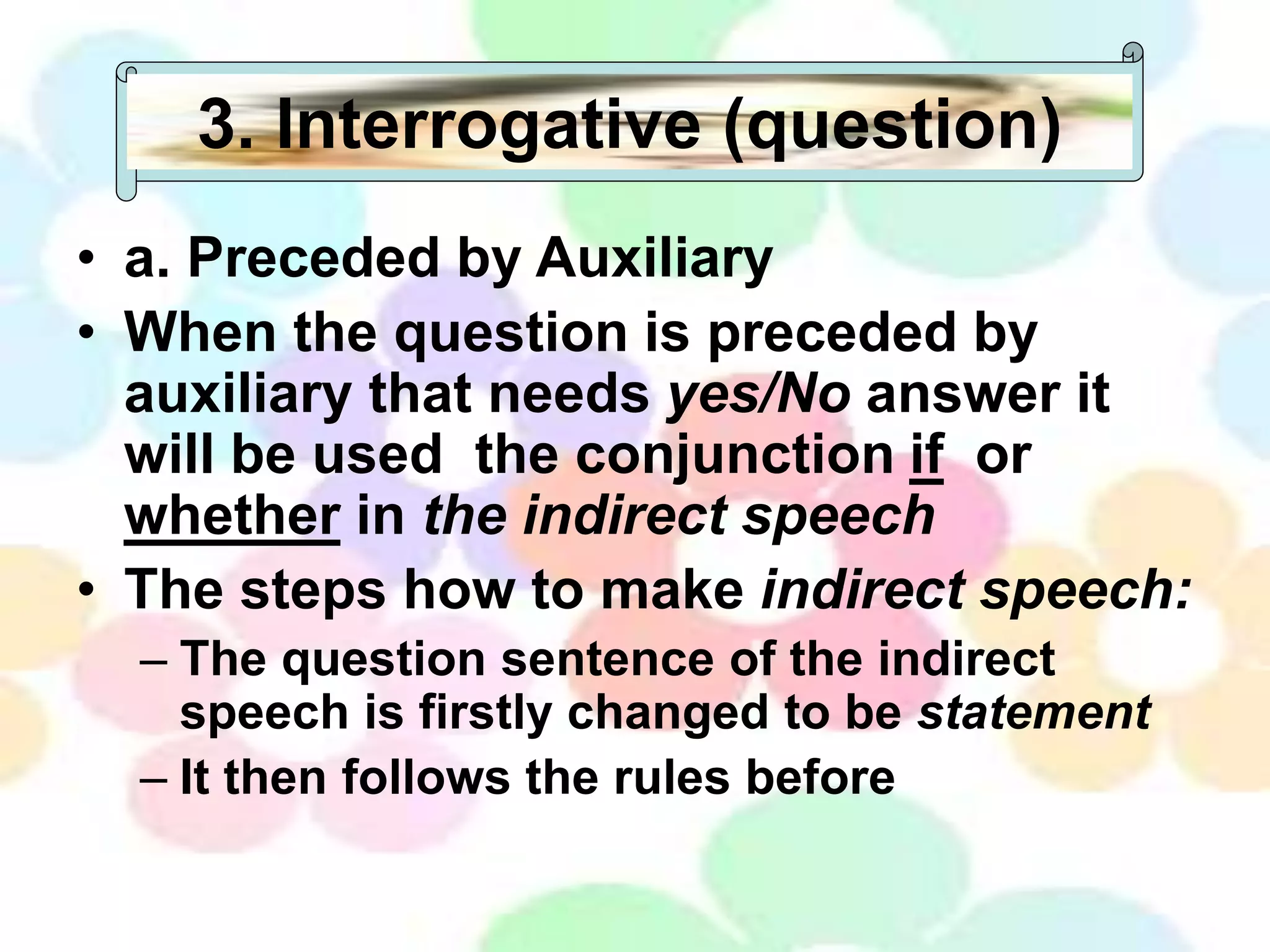 Direct and Indirect Speech | PPT